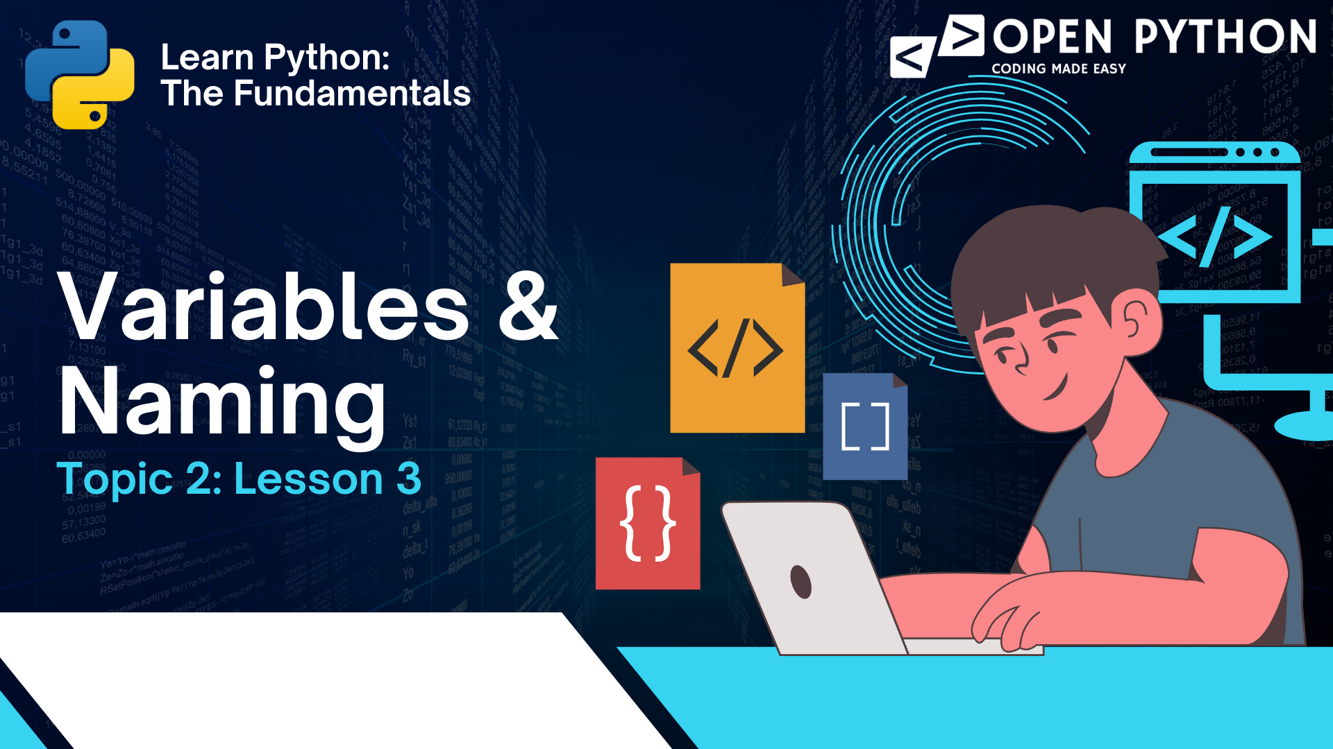 Variables and Naming Rules - OpenPython